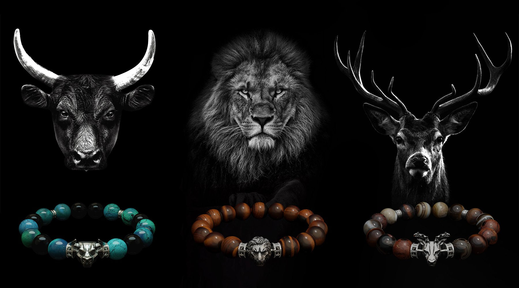 silver animal charm collection