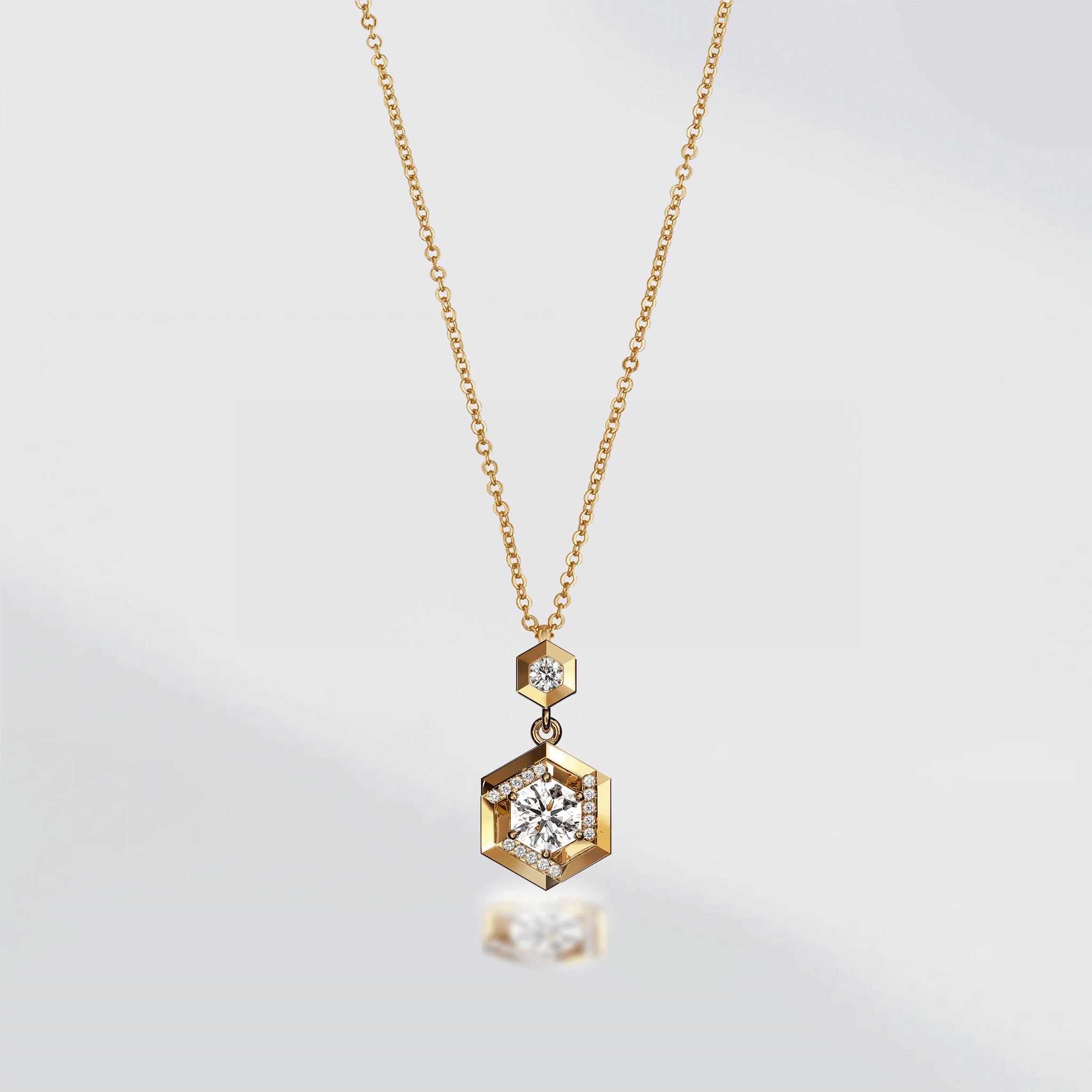 Find Your Signature AZURO Necklace | Layered Rose Diamond Necklace