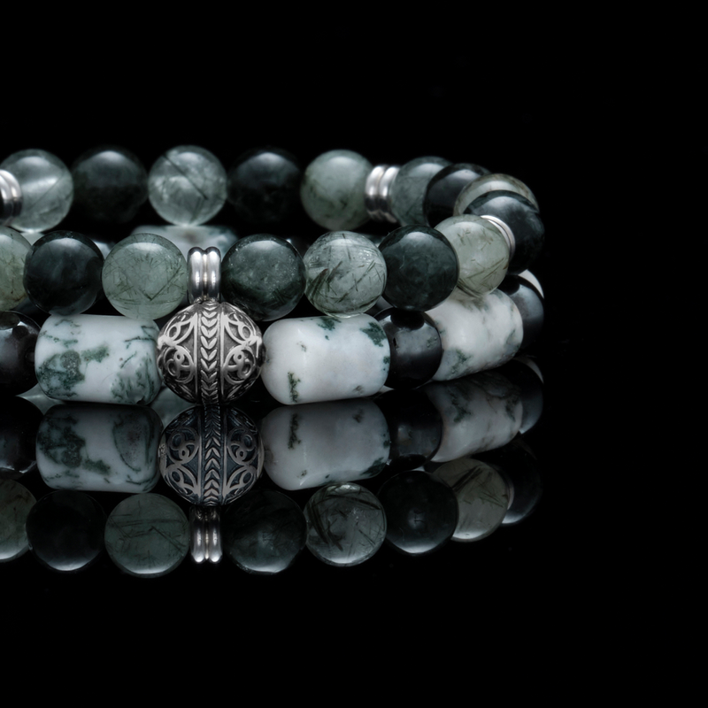 Mens Beaded Bracelet | Mens Stainless Steel Bracelet | Stack Jewelry ...